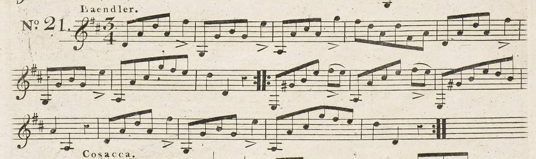 Ländler Op. 80 No. 21 – Joseph Küffner | Gitarrenunterricht in Frankfurt